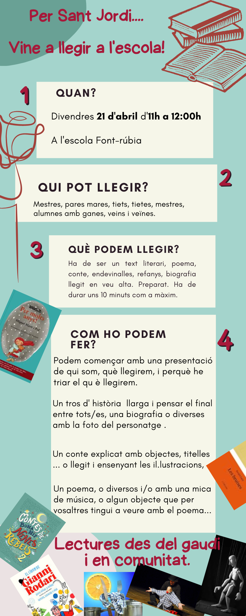 Ajuntament de Font-rubí/La diada de Sant Jordi a l'escola Font-rúbia
